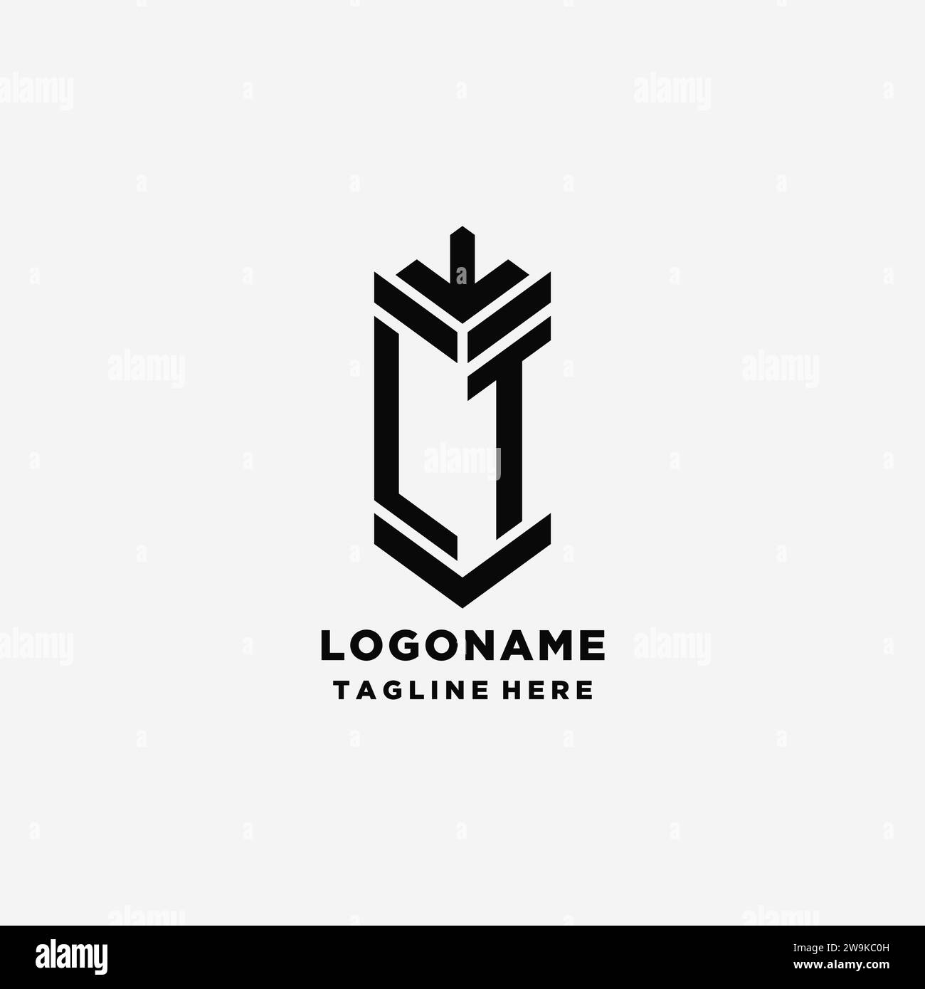 Initials LT shield logo design, creative monogram logo inspiration ...