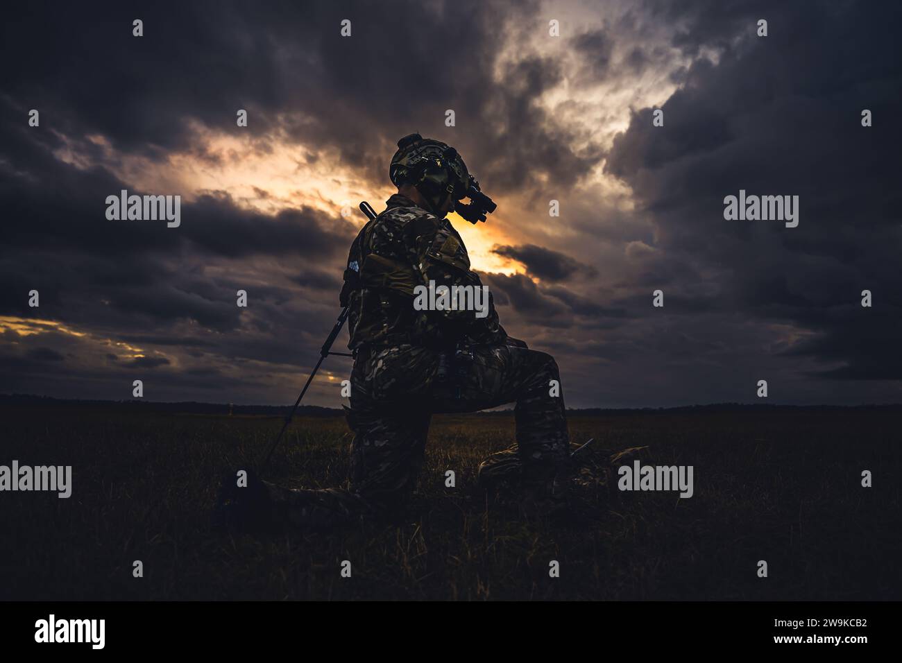 A Ranger assigned to the 75th Ranger Regiment controls the drop zone ...