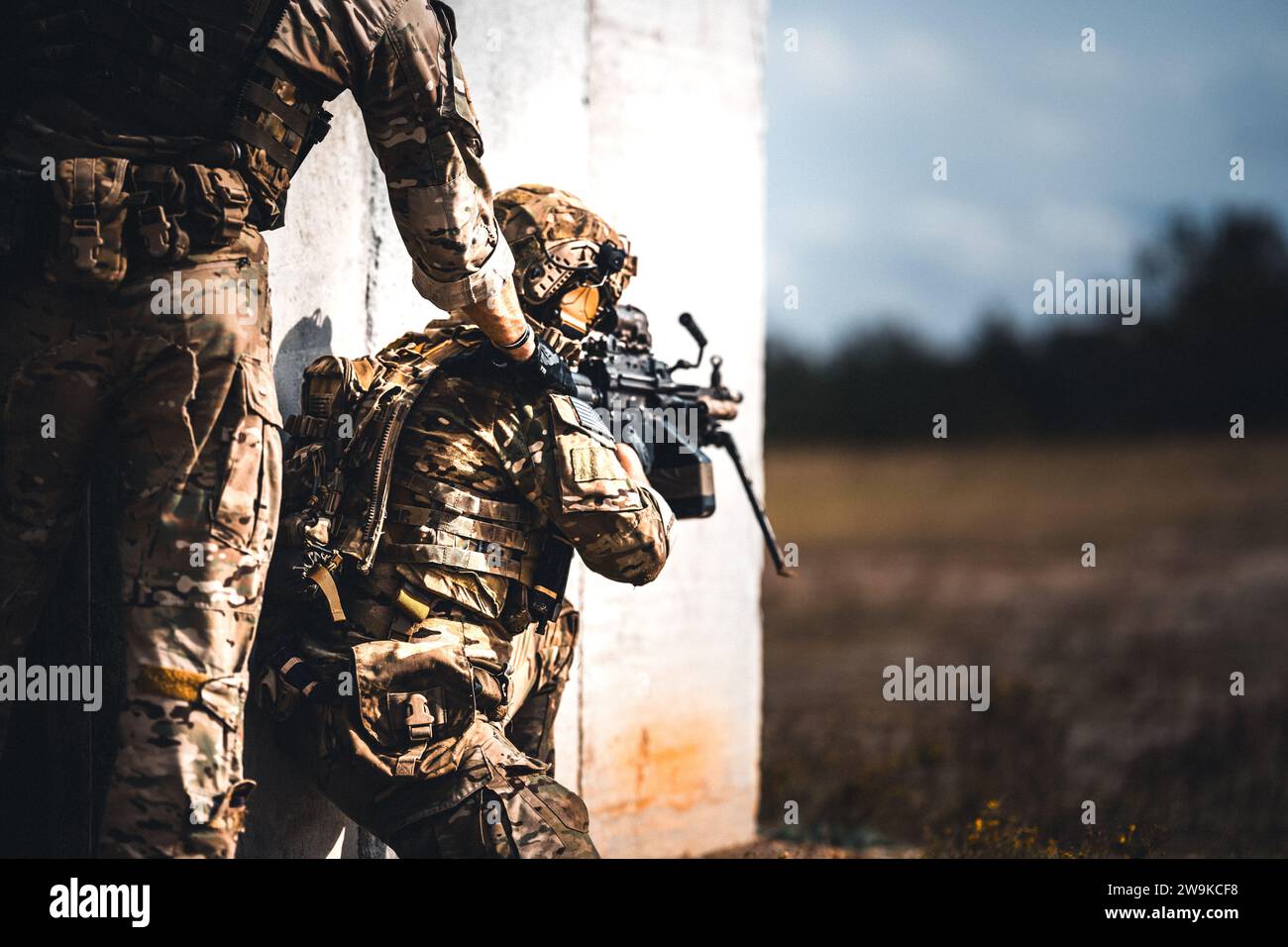 Rangers assigned to the 75th Ranger Regiment seize key terrain during a ...