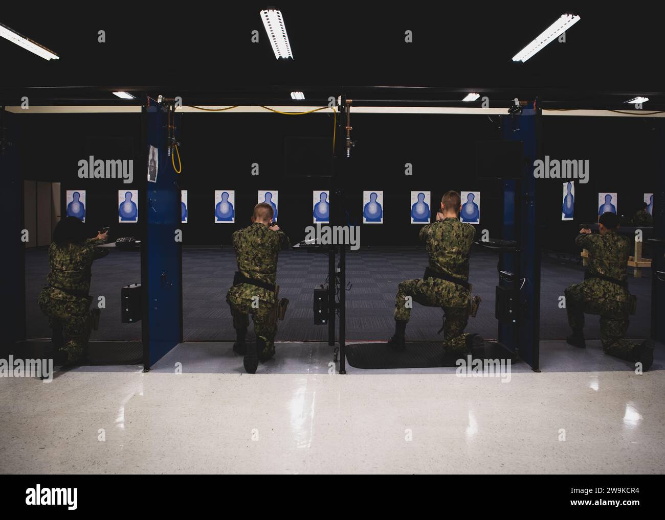 231227-N-KL637-1318 Recruits practice weapons handling and firing ...