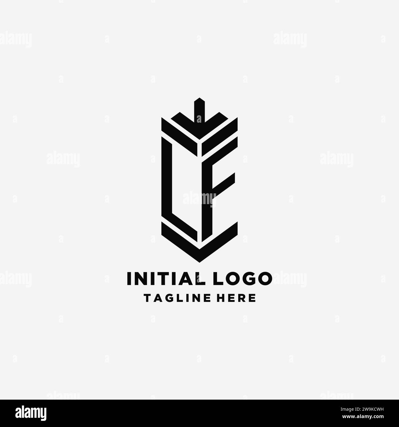 Initials LF shield logo design, creative monogram logo inspiration ...