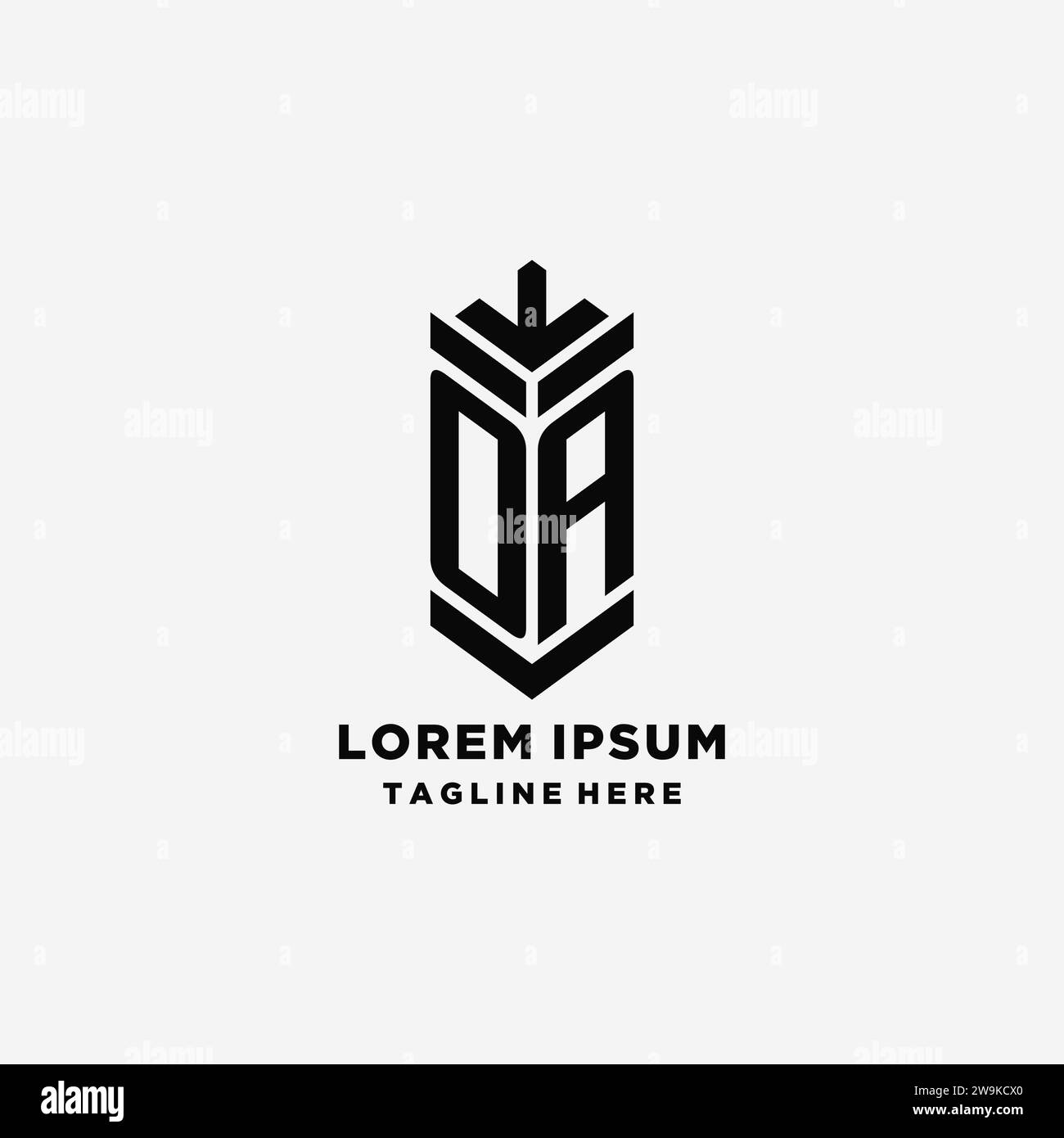 Initials OA shield logo design, creative monogram logo inspiration ...