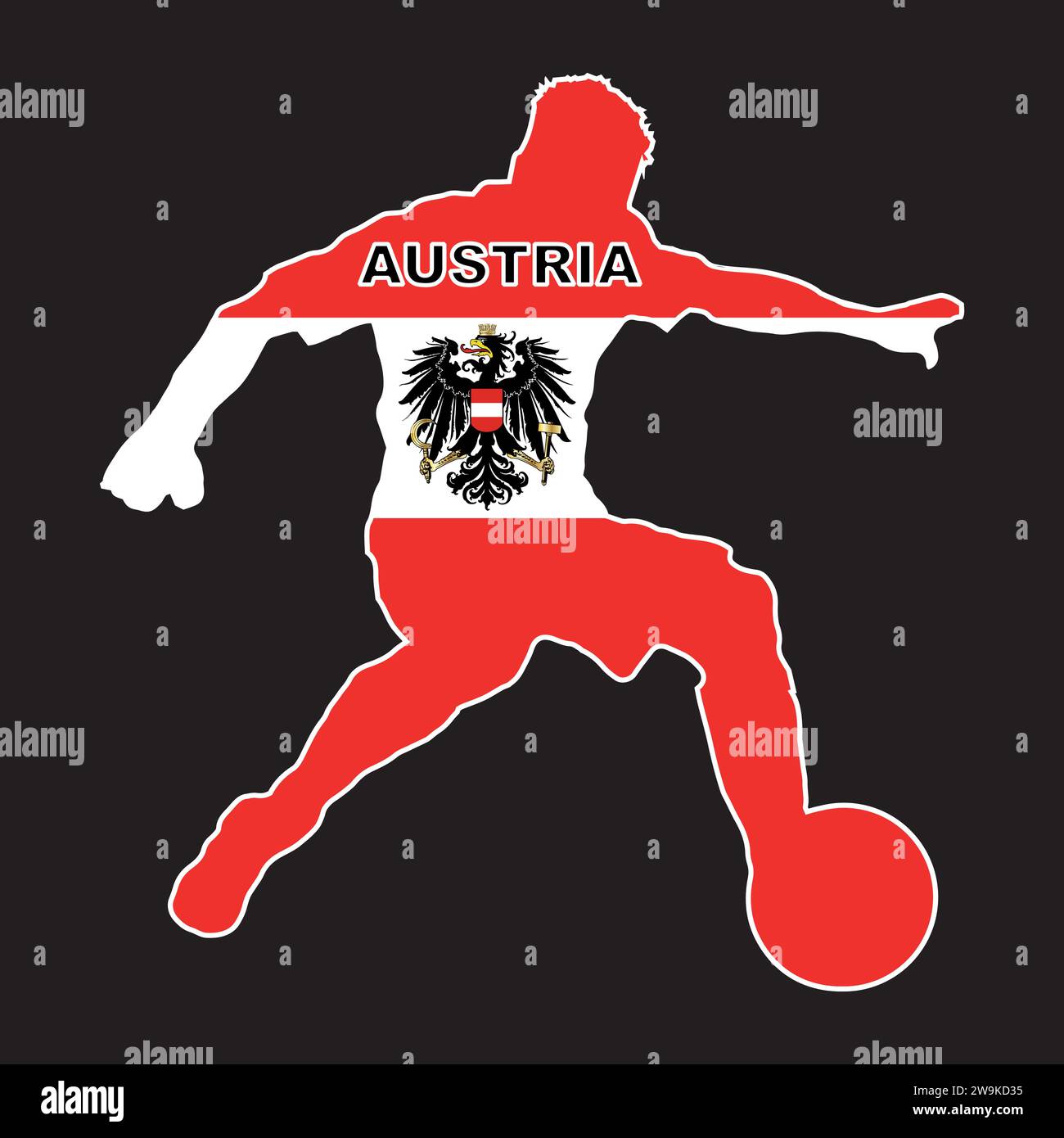 Austrian Sportsman A Stock Vector Images Alamy