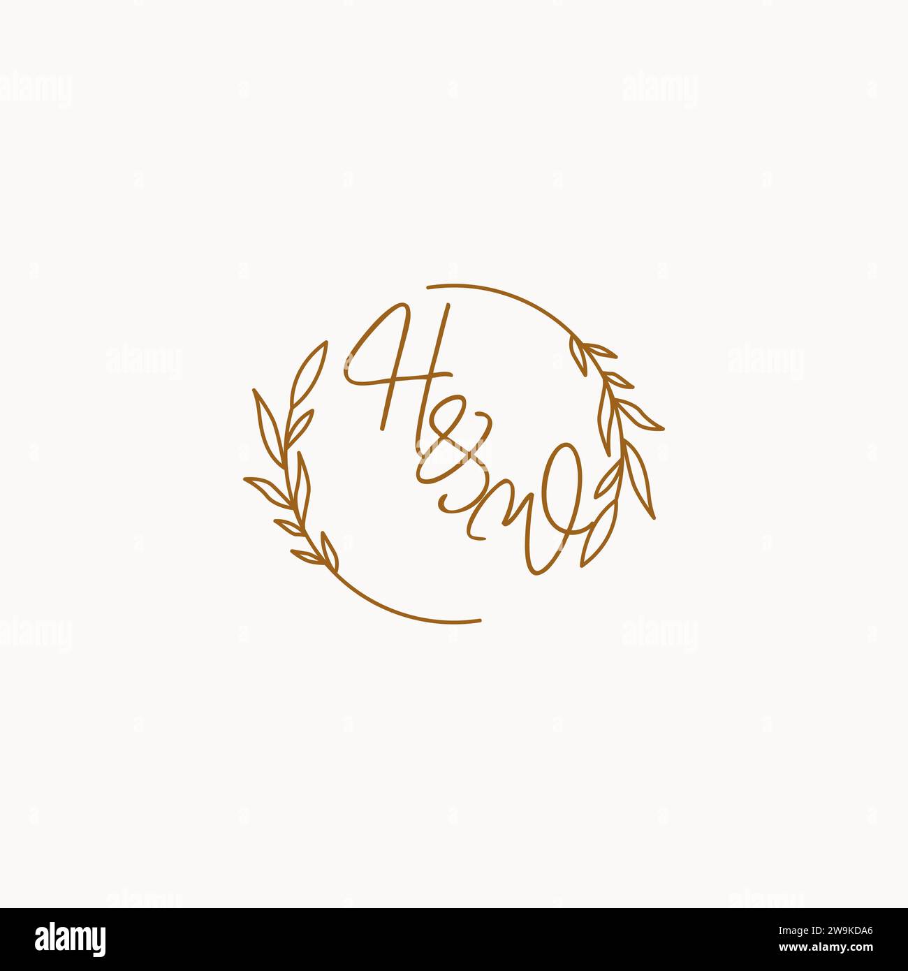 Initials hw Stock Vector Images - Alamy