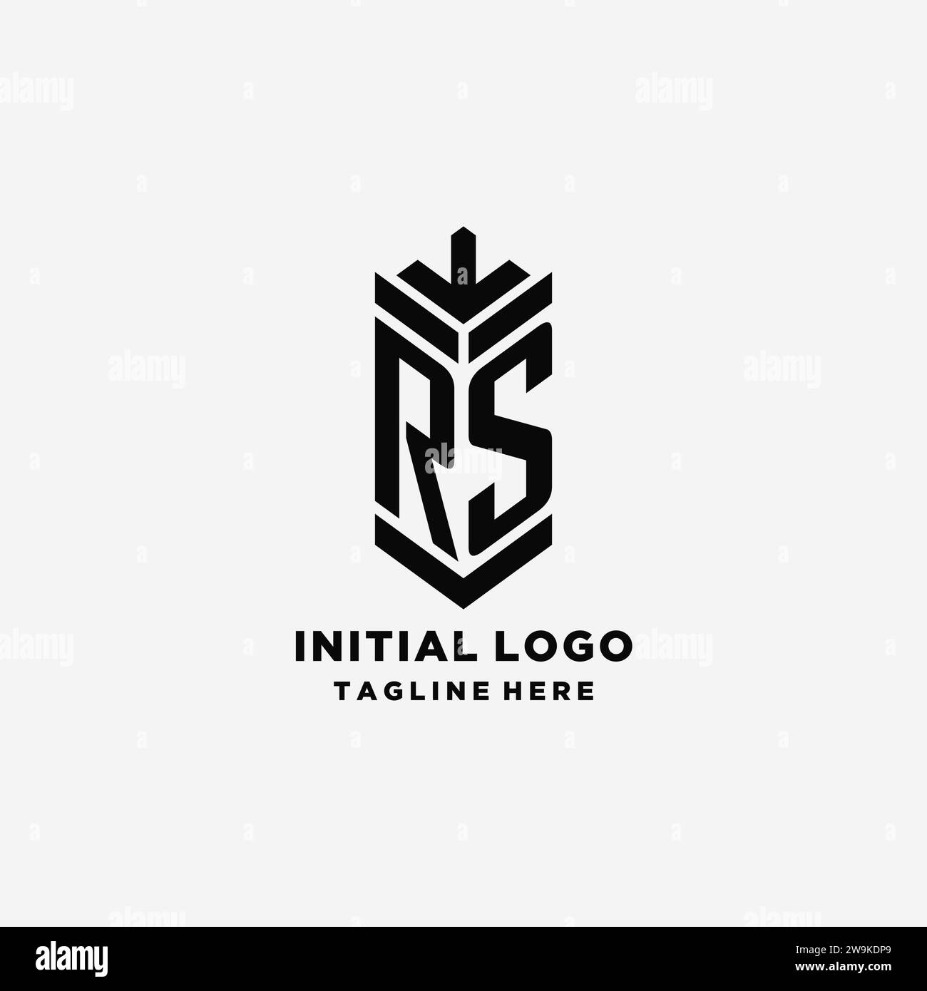 Initials RS shield logo design, creative monogram logo inspiration ... Initials RS shield logo design, creative monogram logo inspiration ...