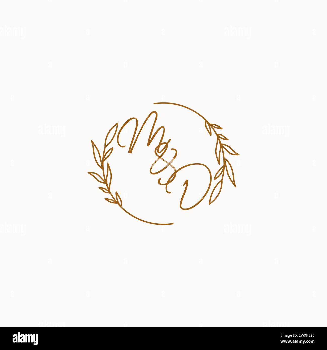 Md initials logo hi-res stock photography and images - Alamy