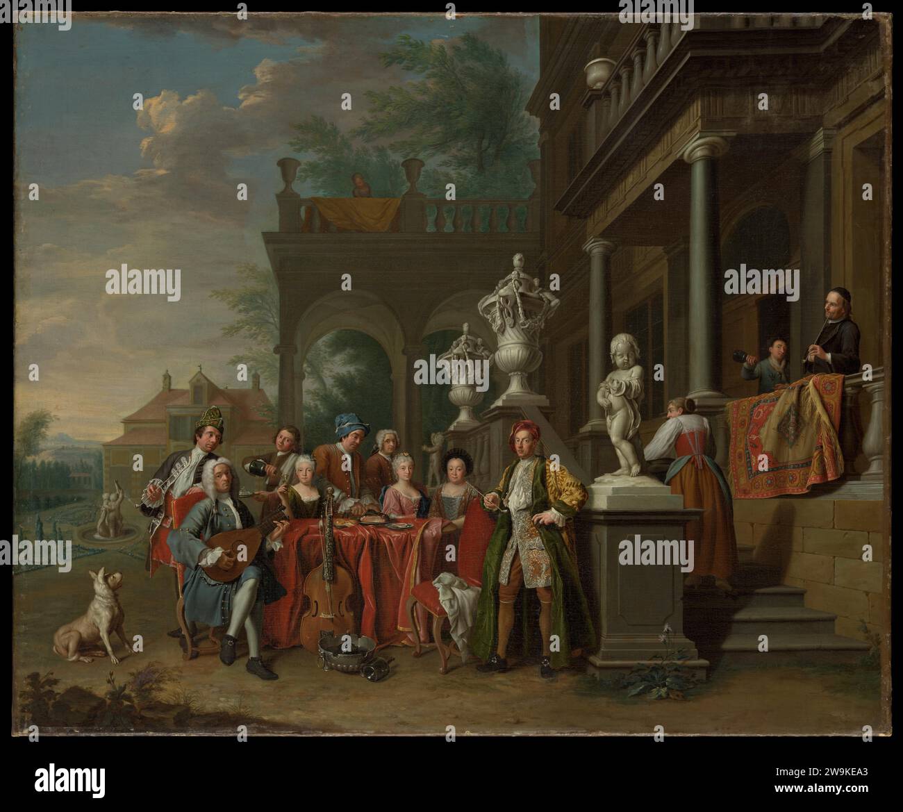 A Musical Gathering at the Court of the Elector Karl Albrecht of ...