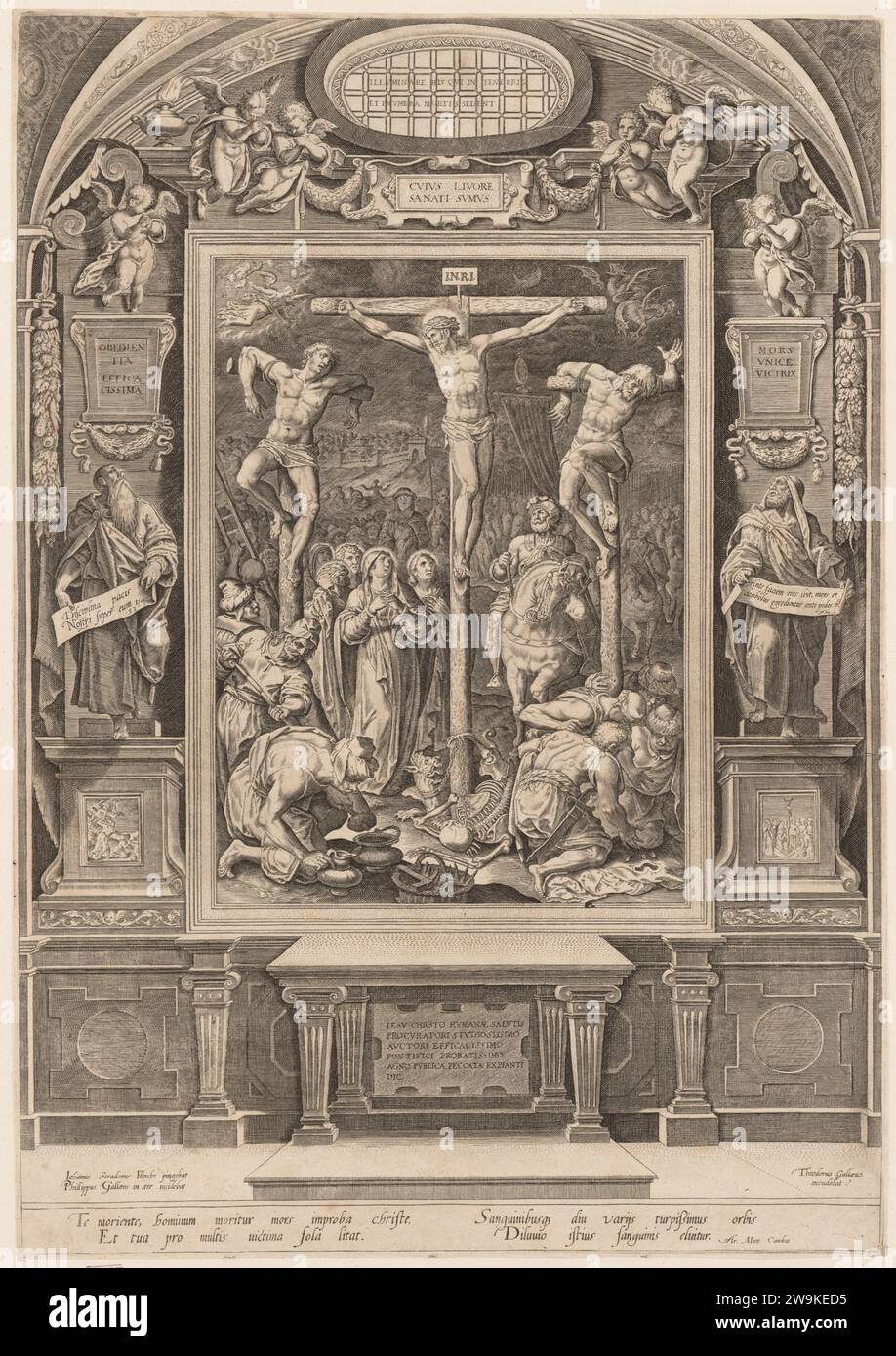 Christ on the cross between the two thieves hi-res stock photography and images - Alamy