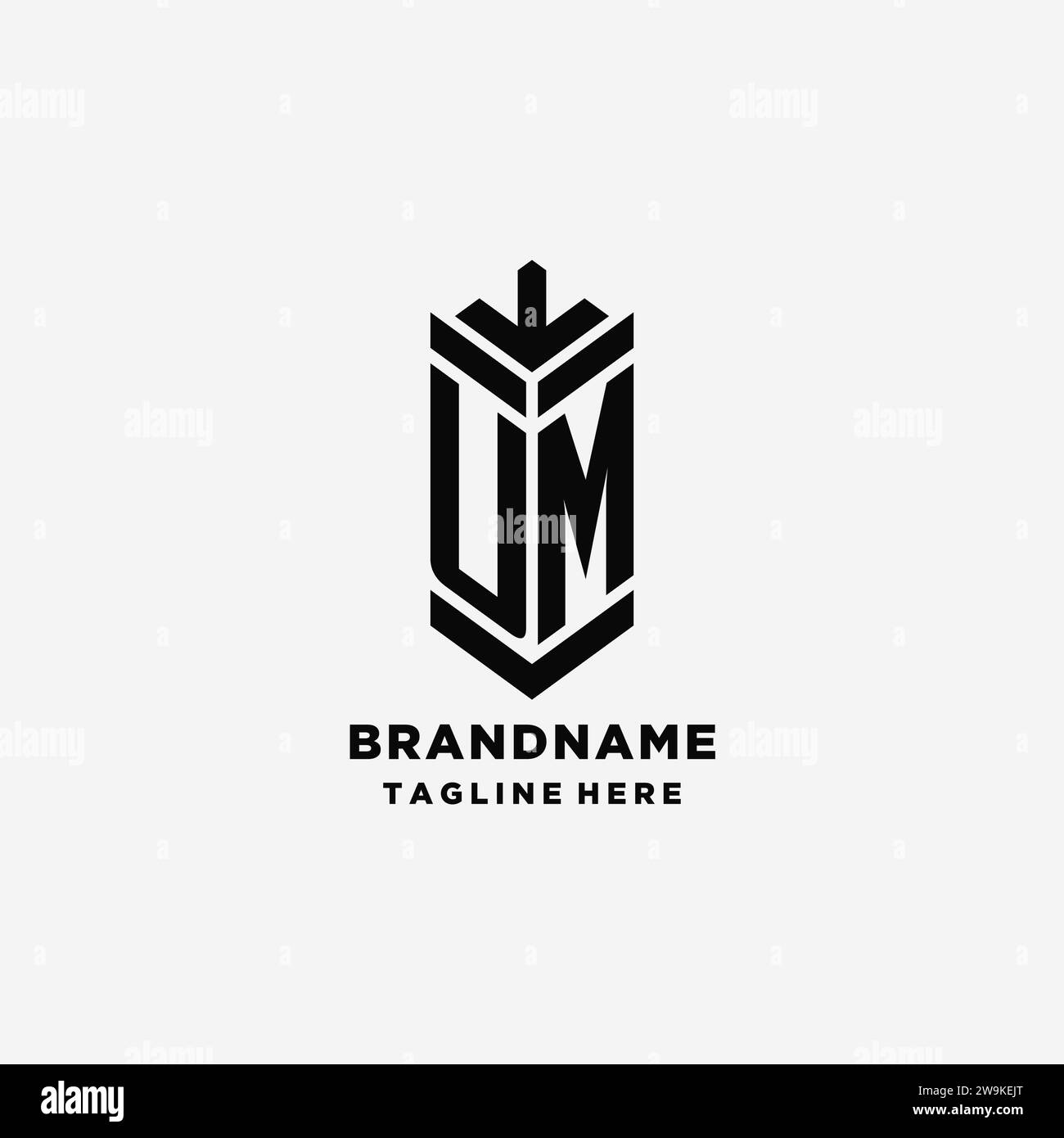 Initials UM shield logo design, creative monogram logo inspiration ...