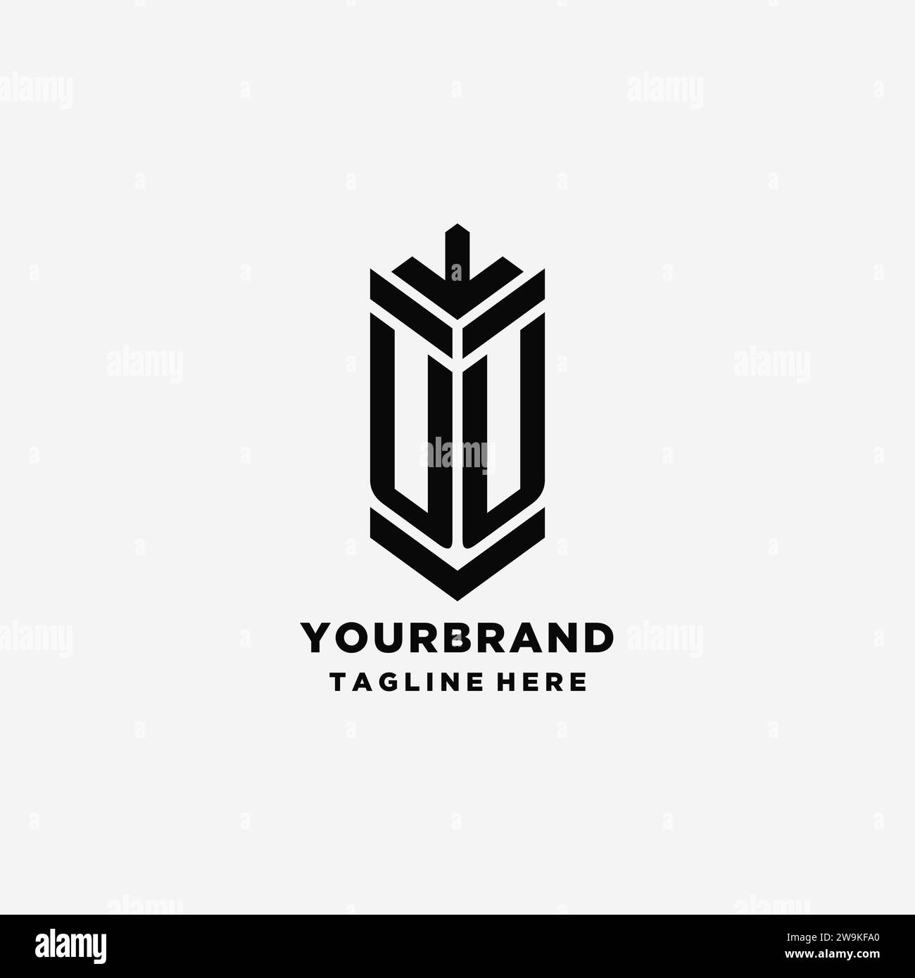 Initials UU shield logo design, creative monogram logo inspiration vector graphic Stock Vector ...