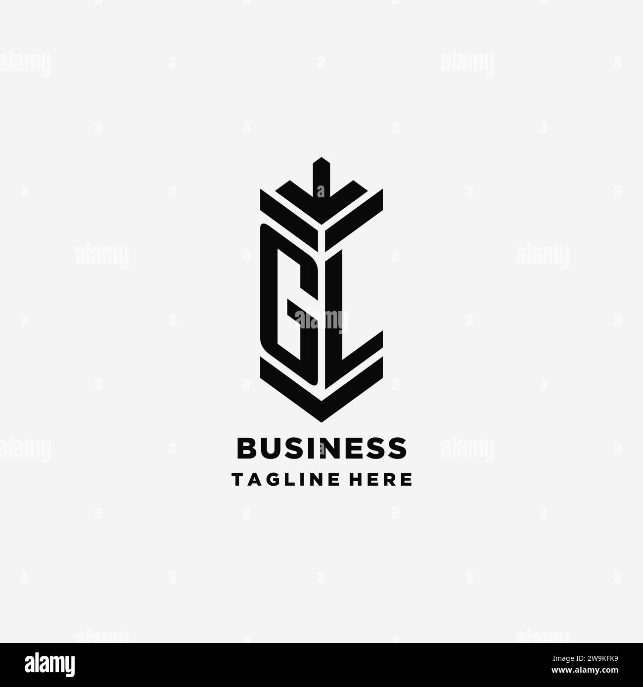 Initials GL shield logo design, creative monogram logo inspiration ...
