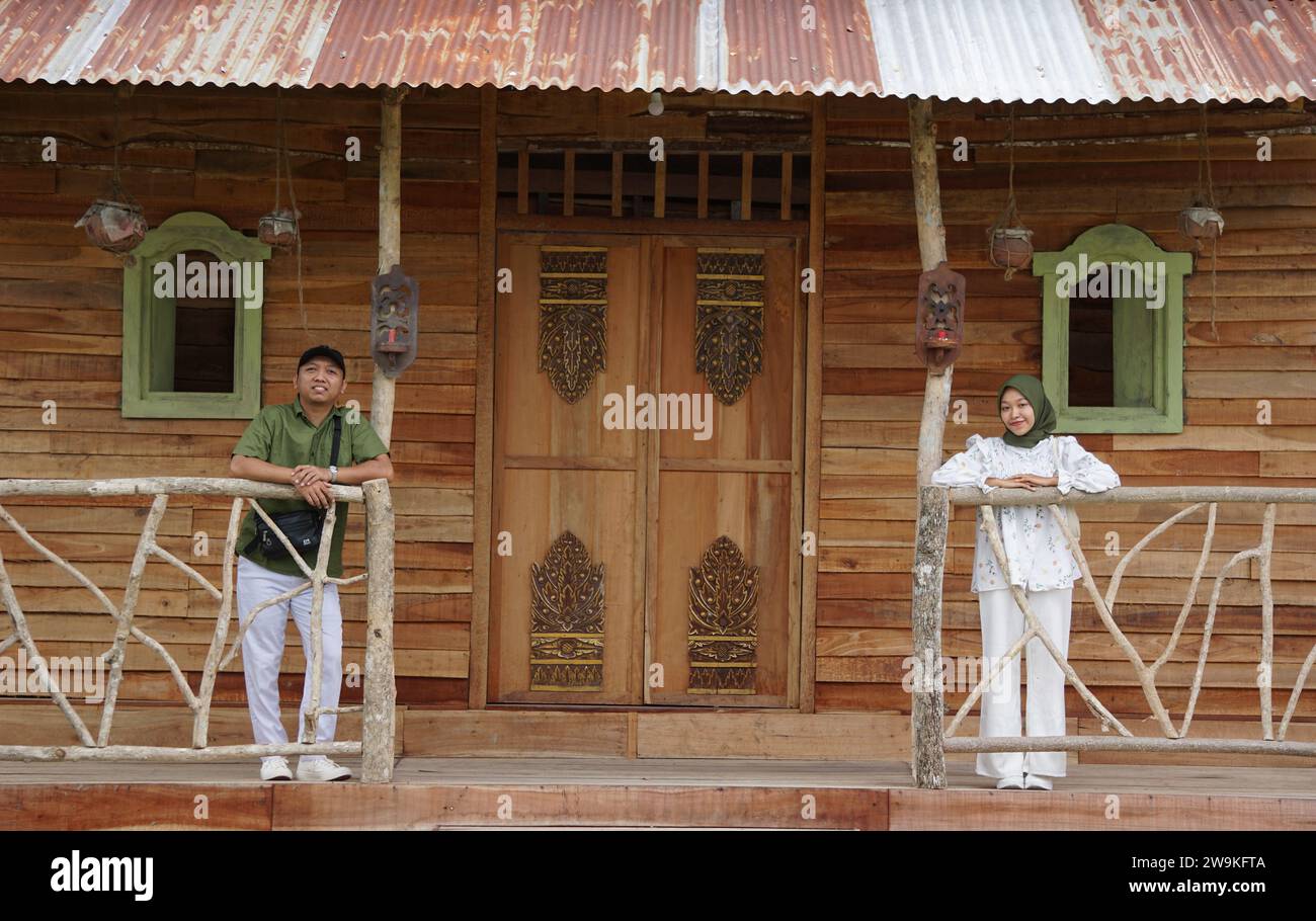 People holiday at Gamplong Studio Alam. This tourist attraction is located in Sleman, Yogyakarta ...