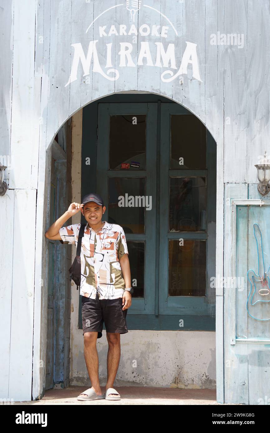 People holiday at Gamplong Studio Alam. This tourist attraction is located in Sleman, Yogyakarta ...