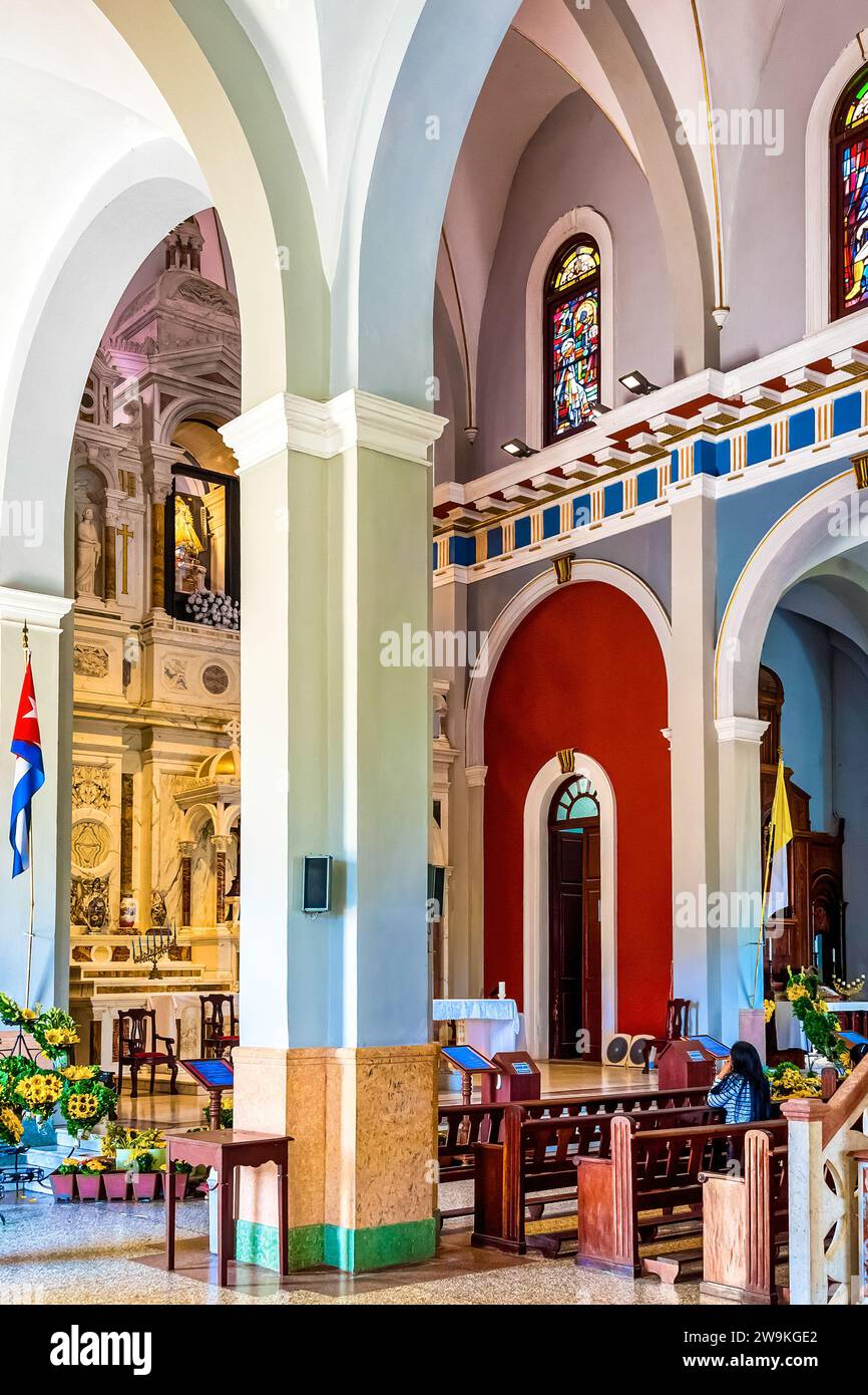 Interior architecture of catholic church named Our Lady of Charity of ...