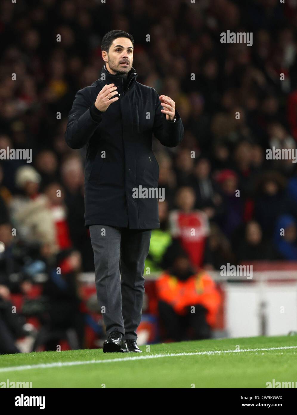 London, UK. 28th Dec, 2023. Mikel Arteta (Arsenal head coach) at the ...