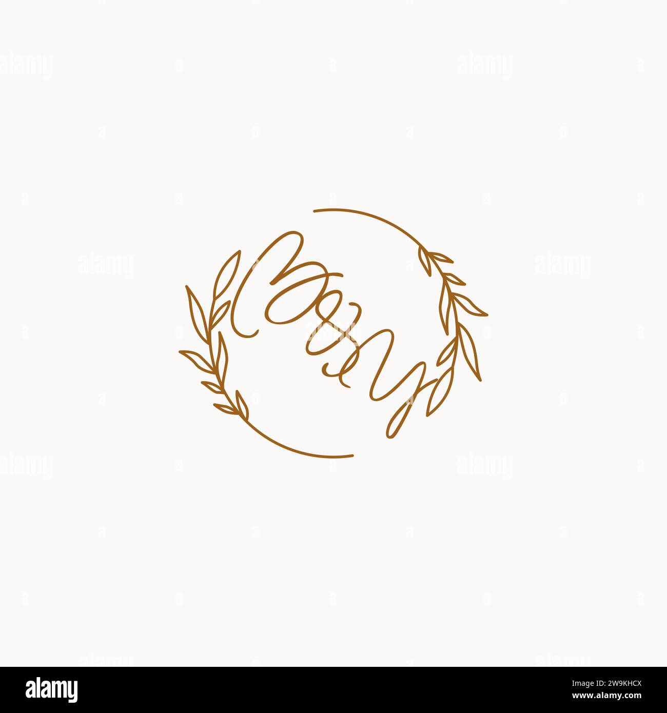 Initials At Stock Vector Images Alamy