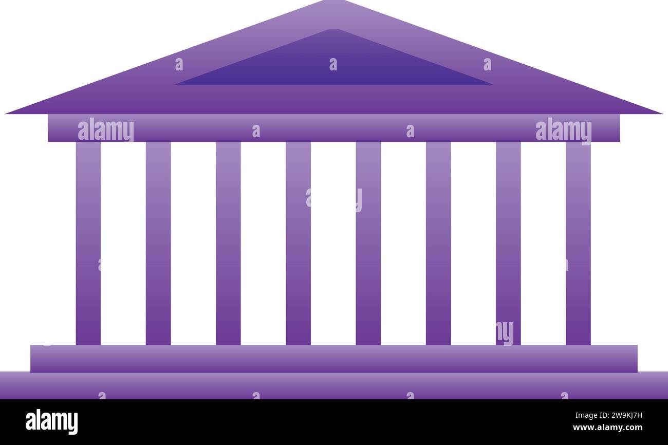 Simple 3D purple drawing of the ACROPOLIS OF ATHENS, ATHENS Stock ...