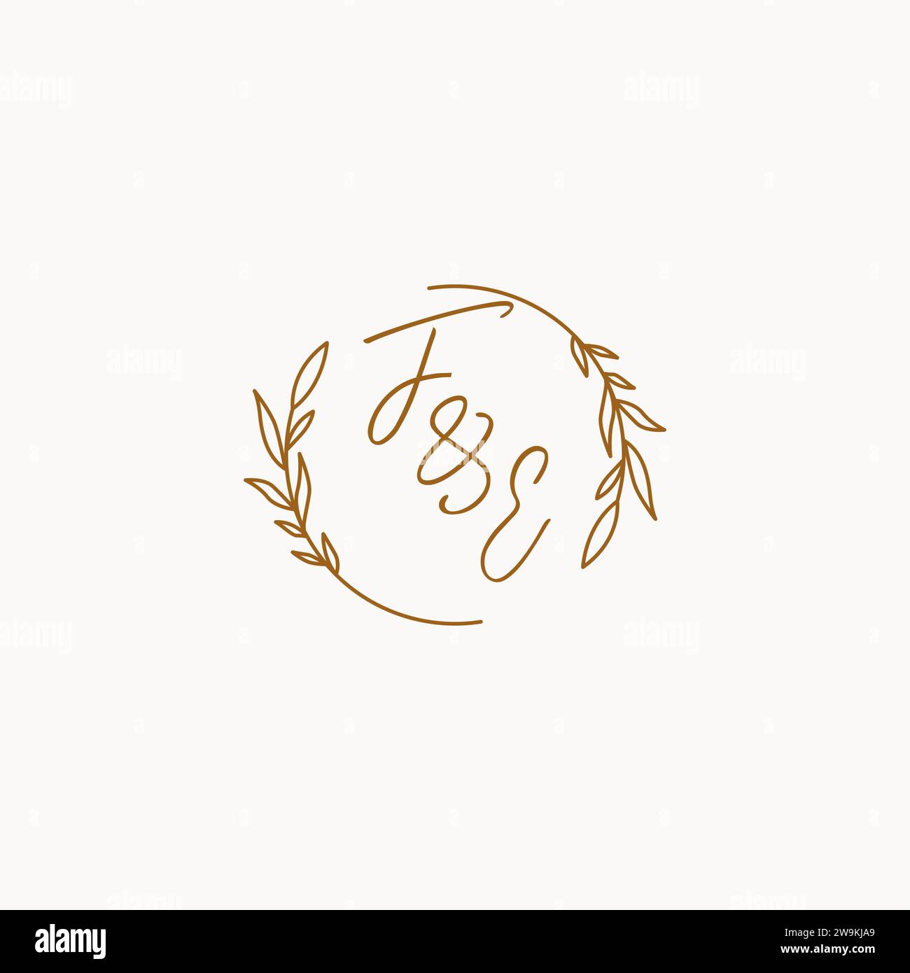 Fe initials logo hi-res stock photography and images - Alamy