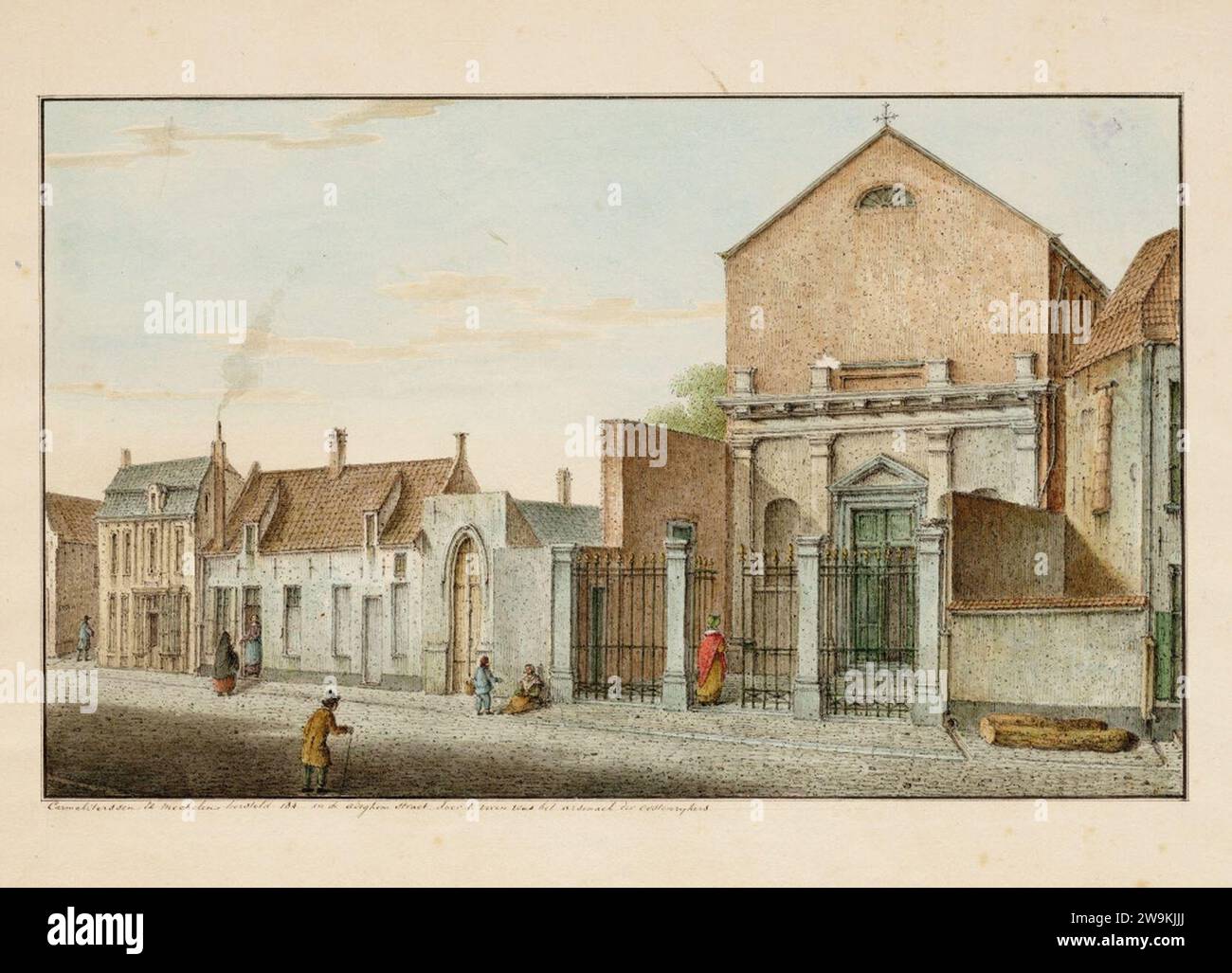 Zicht op het nieuwe klooster der Karmelietessen Theresianen Stock Photo ...