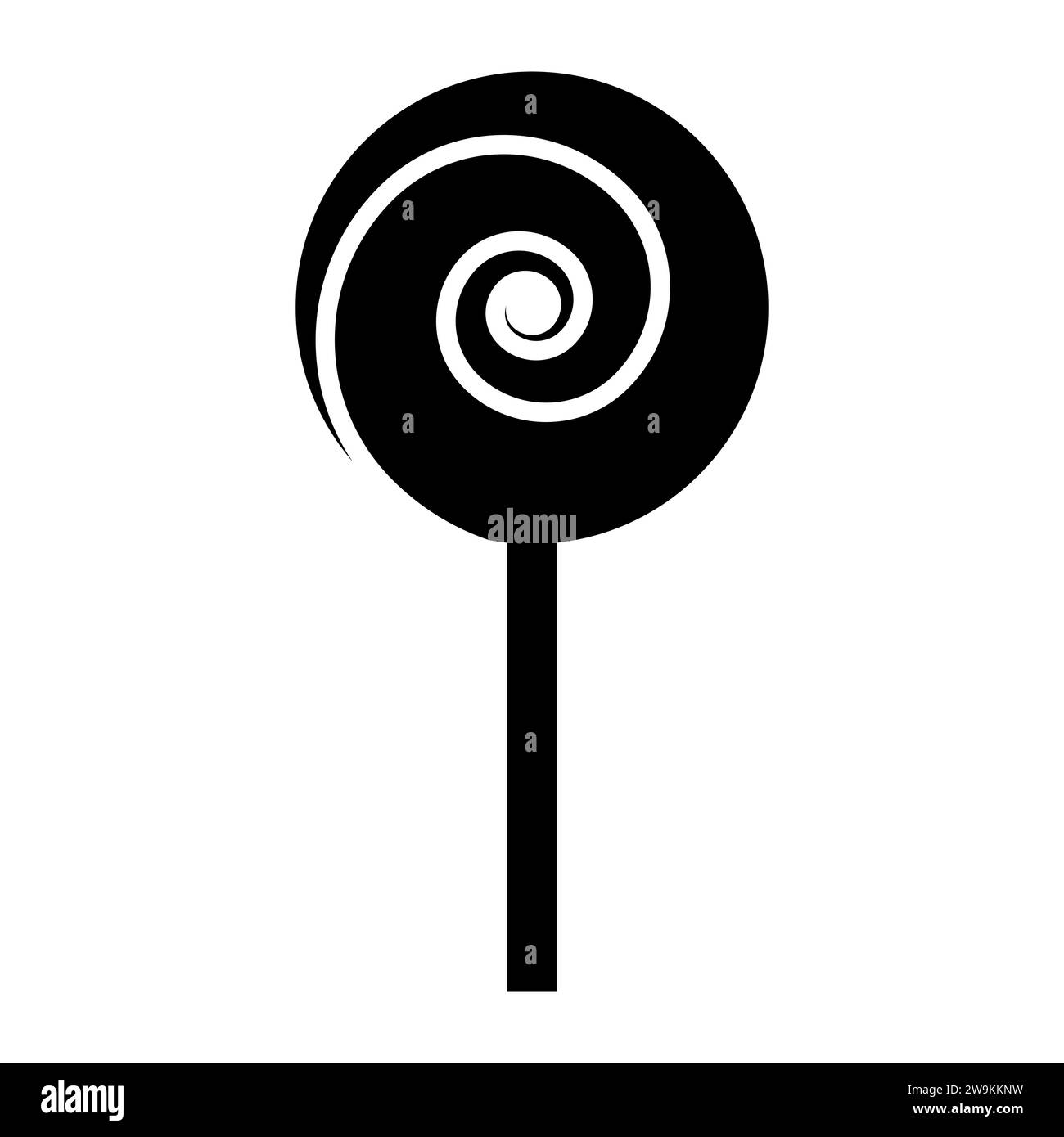 Lollipop black vector icon on white background Stock Vector Image & Art ...