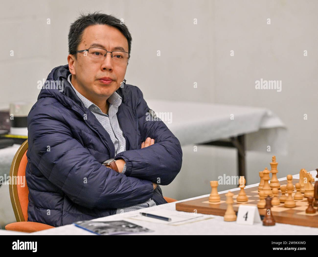 Hastings, UK. 28th Dec, 2023. Zhang, Pengxiang during the Caplin ...