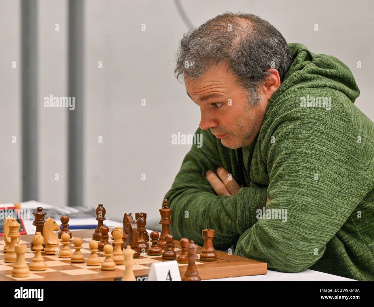 Hastings, UK. 28th Dec, 2023. Stuart White during the Caplin Hastings ...