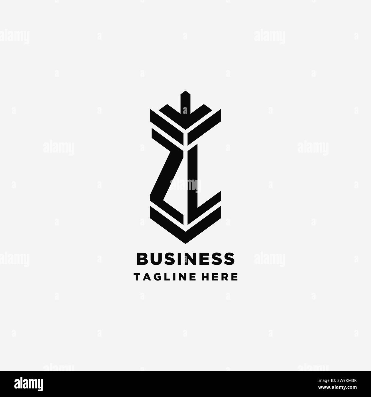 Initials ZL shield logo design, creative monogram logo inspiration vector graphic Stock Vector ...