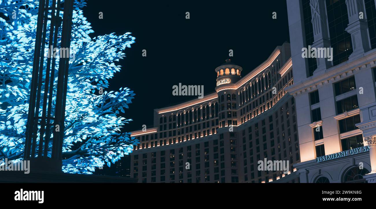 Side View of the Bellagio in Las Vegas Stock Photo - Alamy
