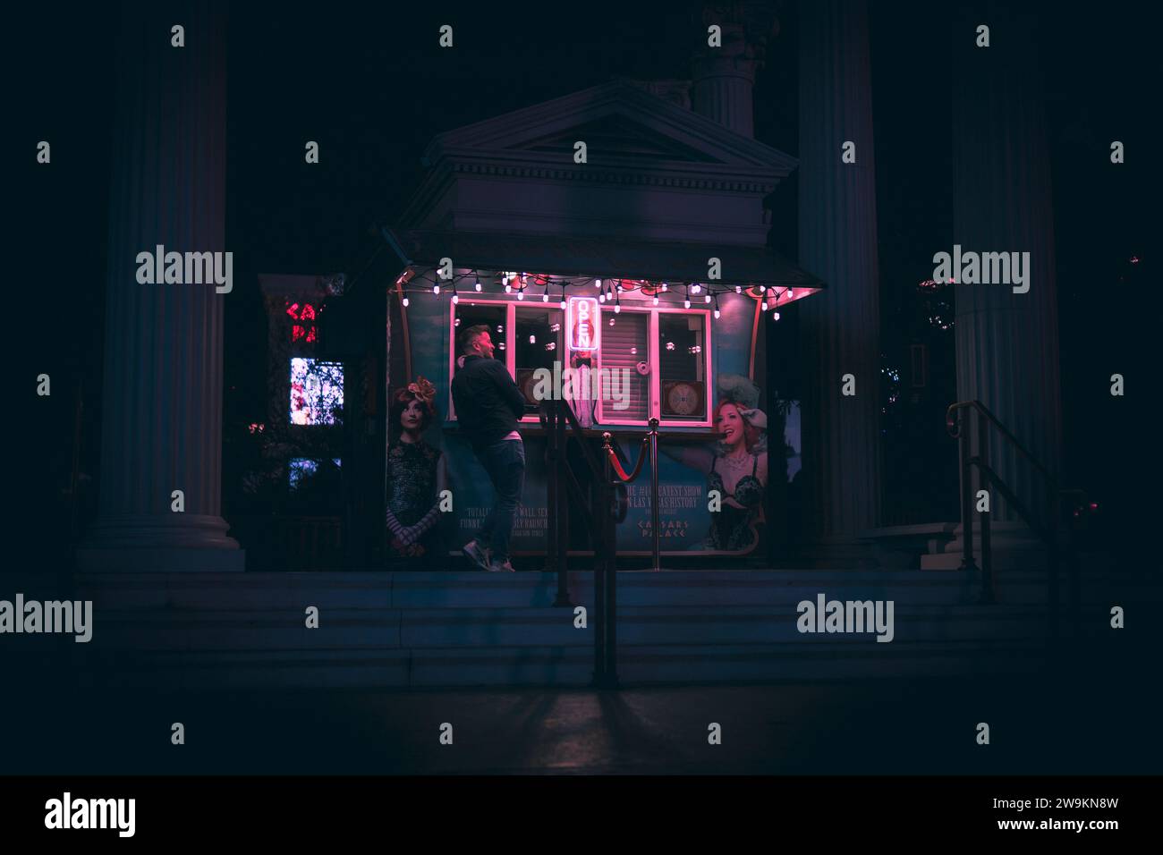 Ticket booth in Las Vegas Stock Photo - Alamy
