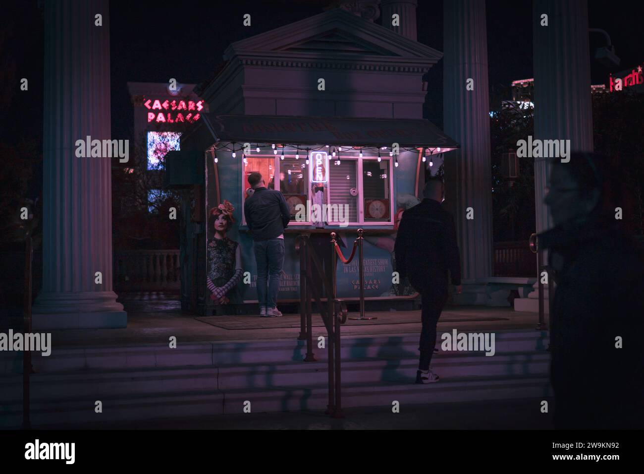 Ticket booth in Las Vegas Stock Photo - Alamy