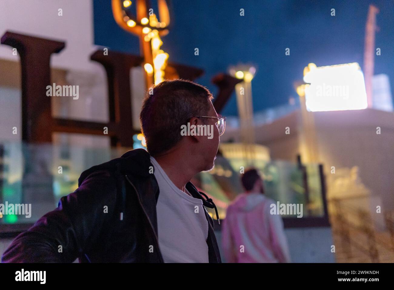 Outside of Hell's Kitchen in vegas Stock Photo - Alamy