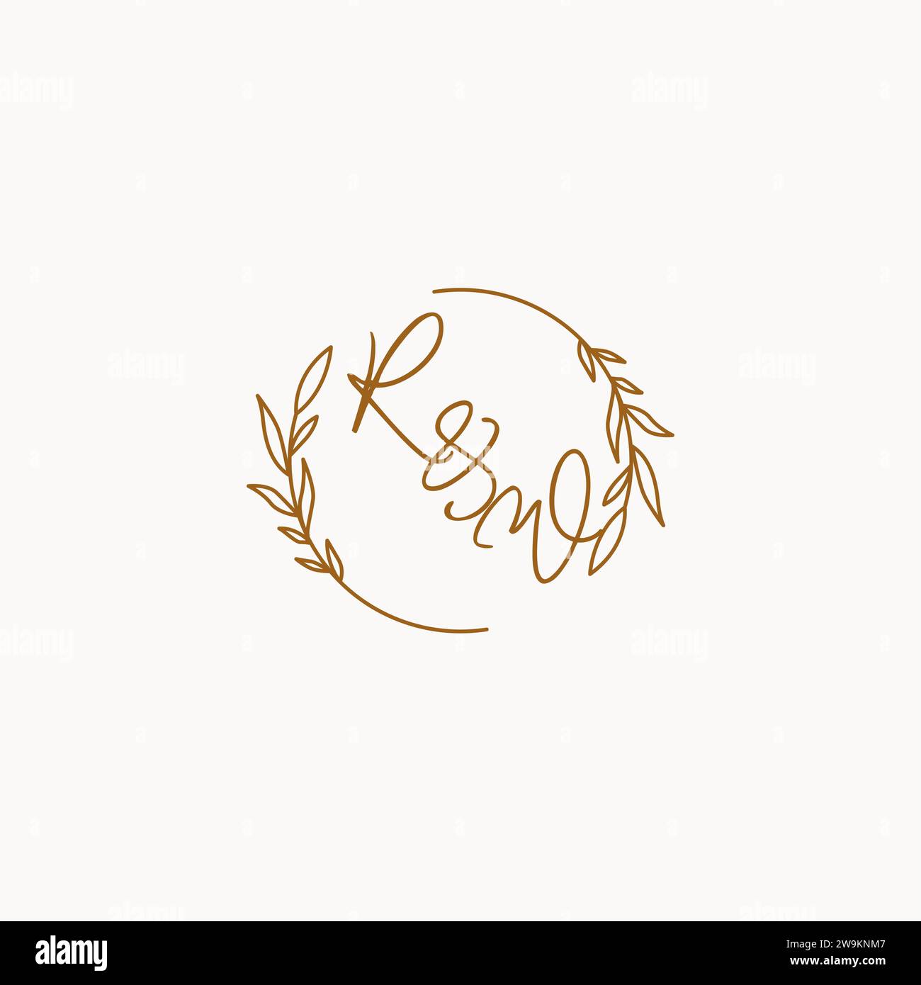 RW wedding initials logo design ideas Stock Vector Image & Art - Alamy
