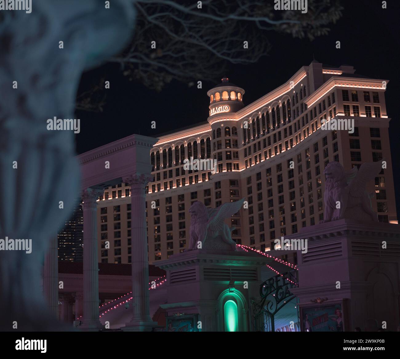 Side View of the Bellagio in Las Vegas Stock Photo - Alamy