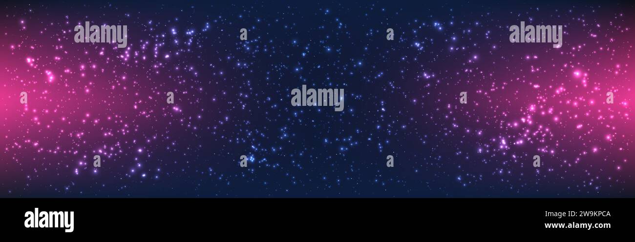 Violet cosmos. Universe background wide. Beautiful deep space. Infinity ...