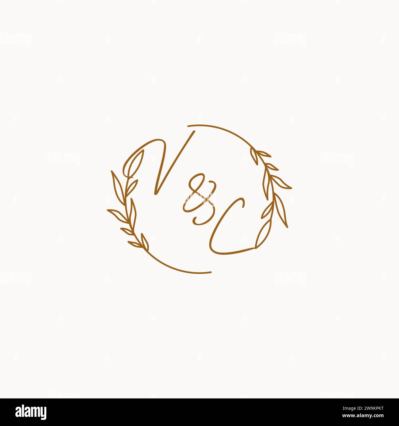 VC wedding initials logo design ideas Stock Vector Image & Art - Alamy