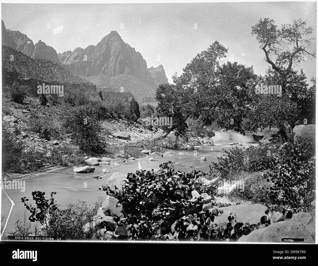 Zion's Peak, Rio Virgin, Utah. Old No. 92. ''The Watchman, Zion ...