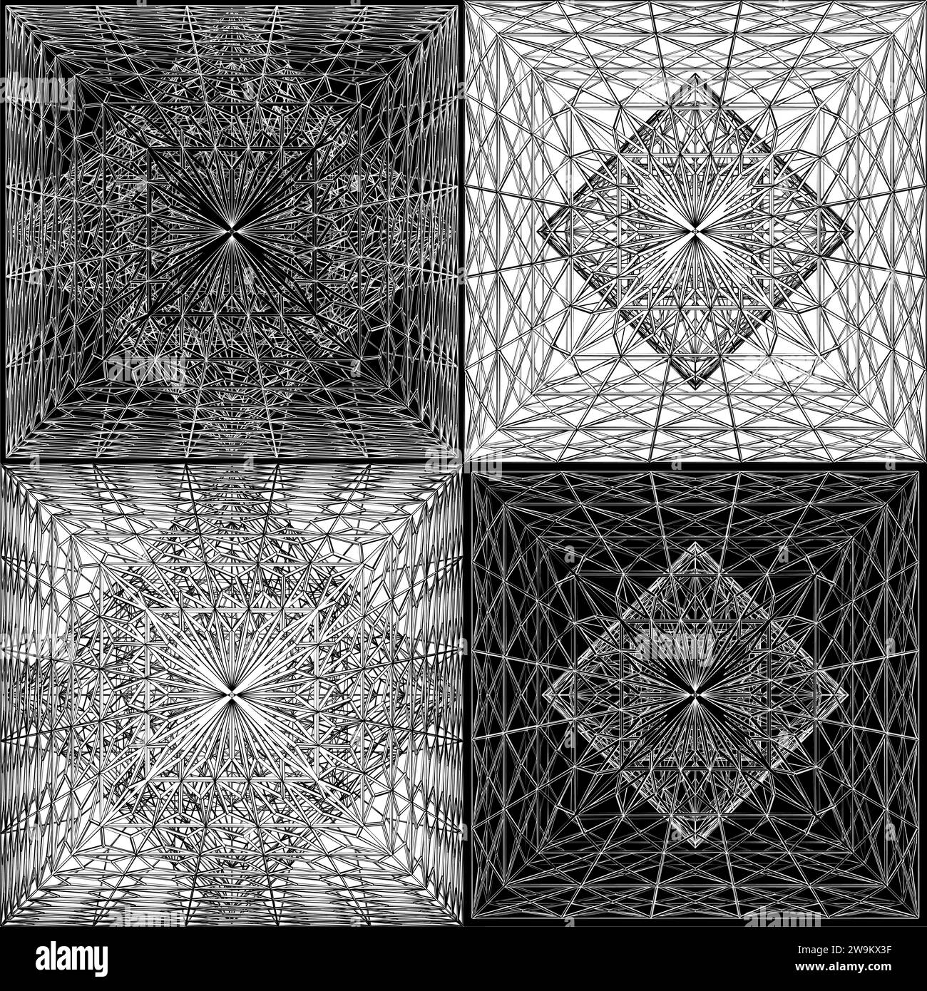 Abstract Construction Structure Vector. A Vector Illustration Of ...