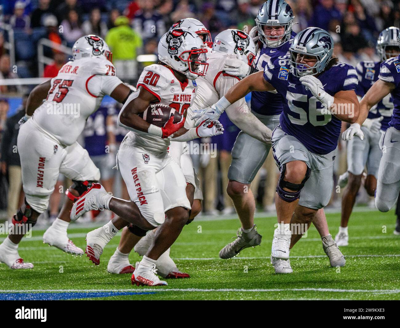 Orlando, FL, USA. 28th Dec, 2023. NC State running back Kendrick ...