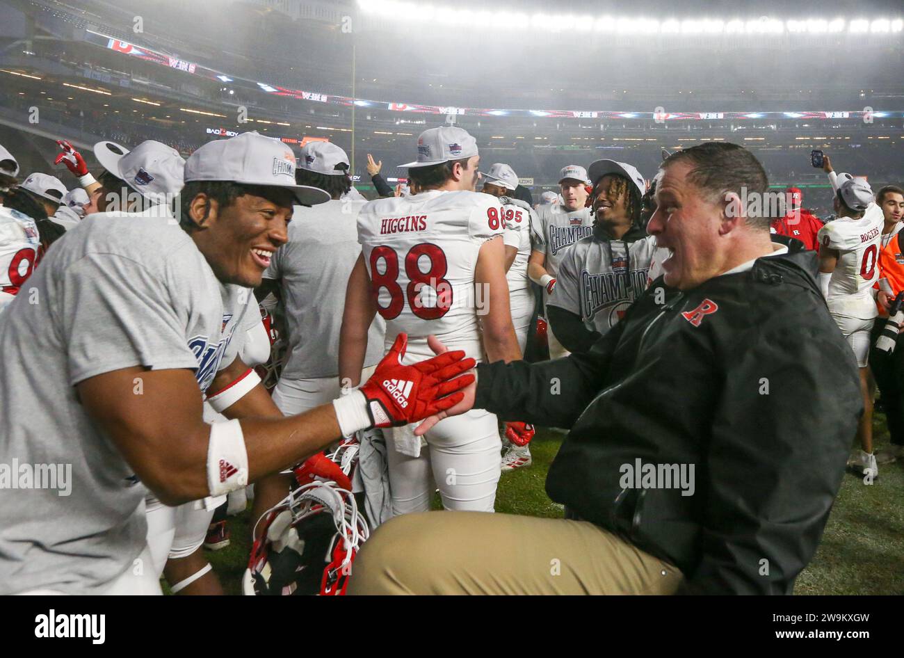 Bronx, NY, USA. 28th Dec, 2023. Rutgers head coach Greg Schiano ...