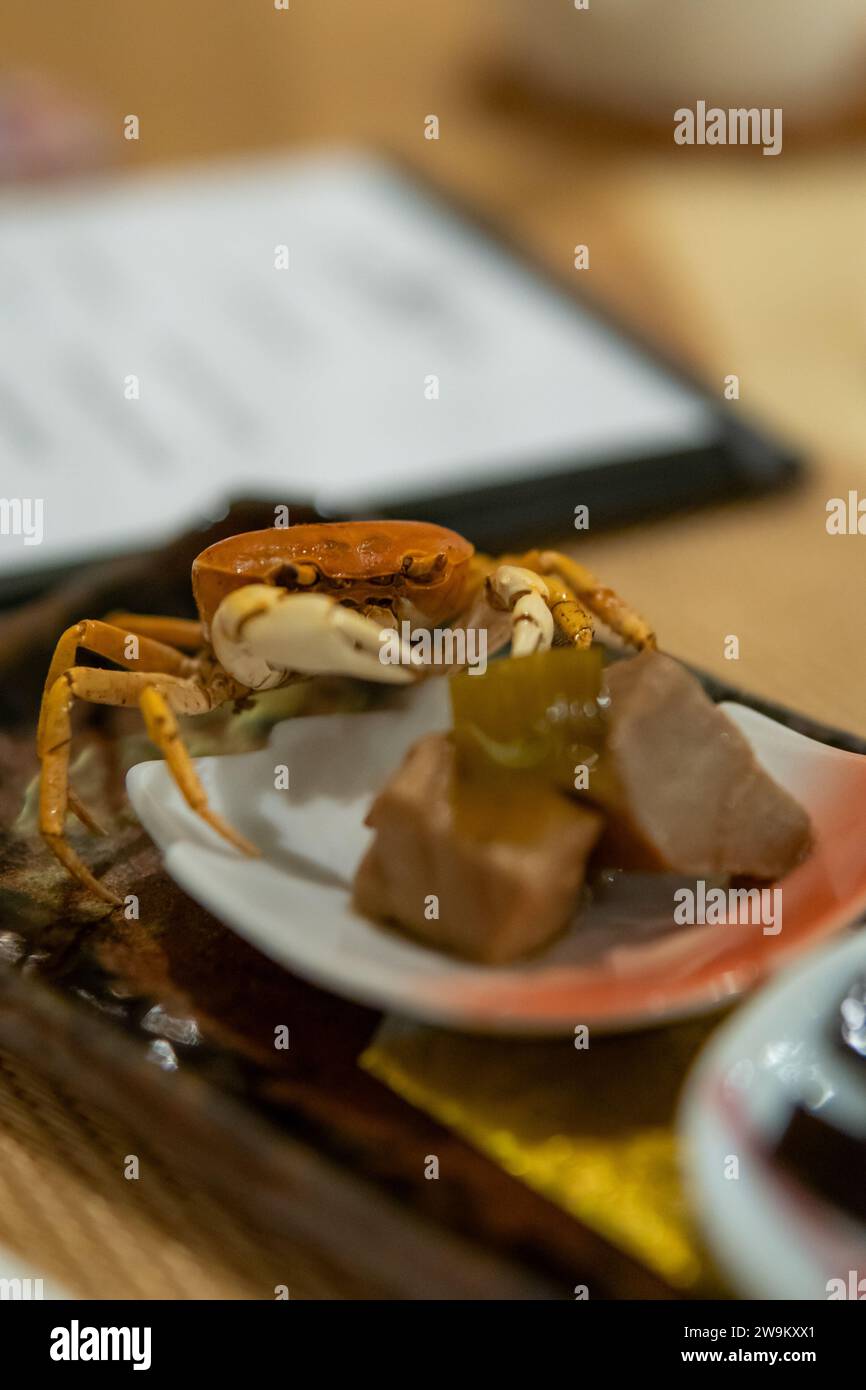 Fried Crab during a dinner Stock Photo - Alamy