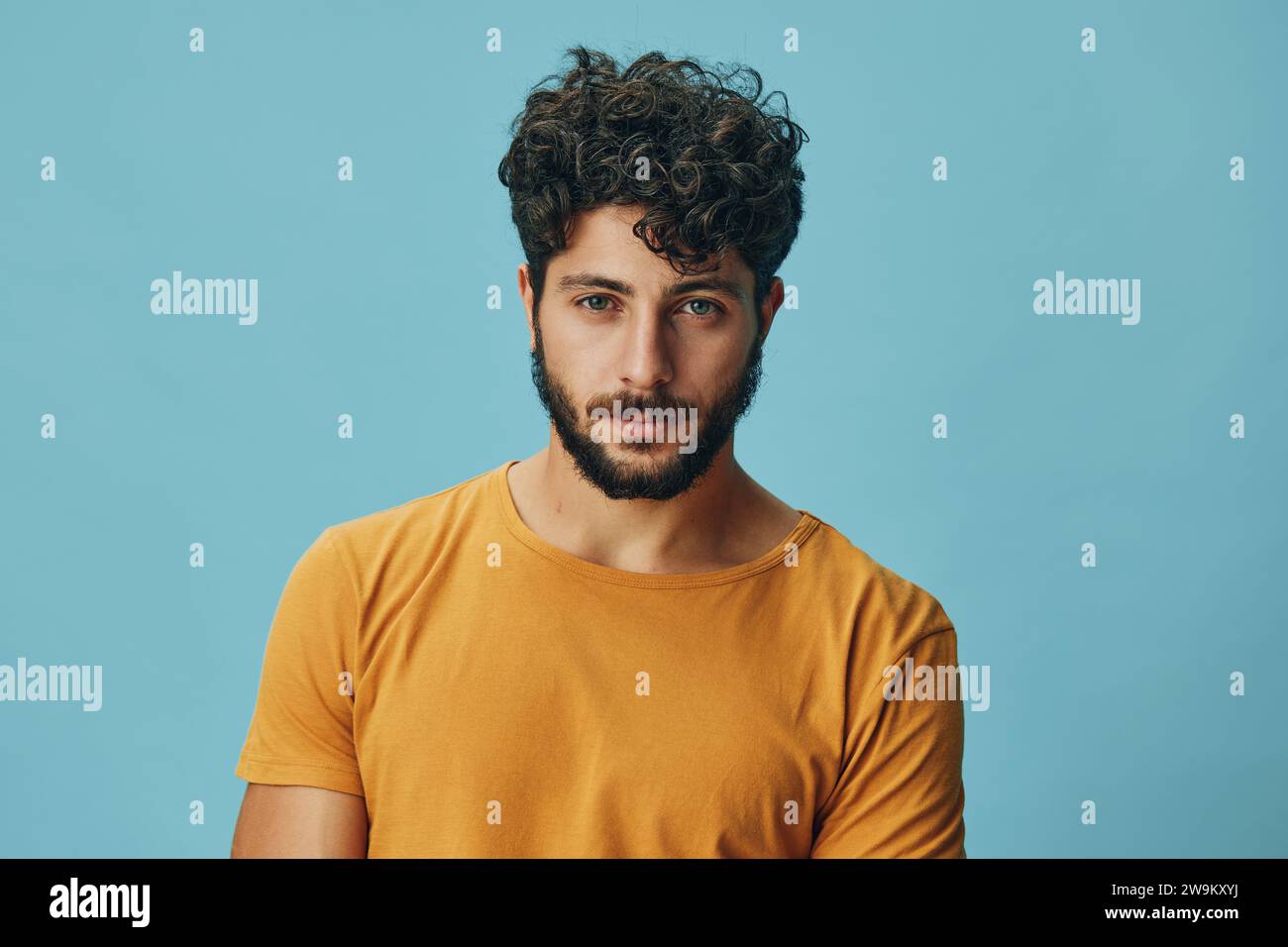 Attractive isolated men young background portrait person Stock Photo ...