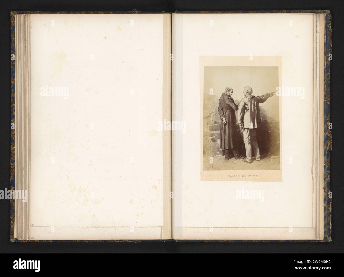 Photo production of a drawing by Jean Valjean who takes revenge, from ...