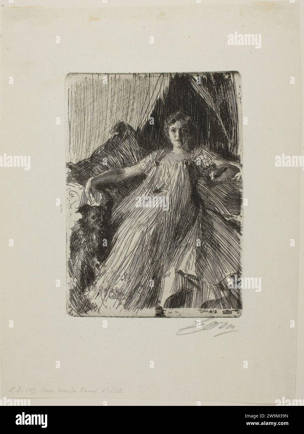 Zorn - Maud Cassel (Mrs. Ashley), 1927.1903 Stock Photo - Alamy