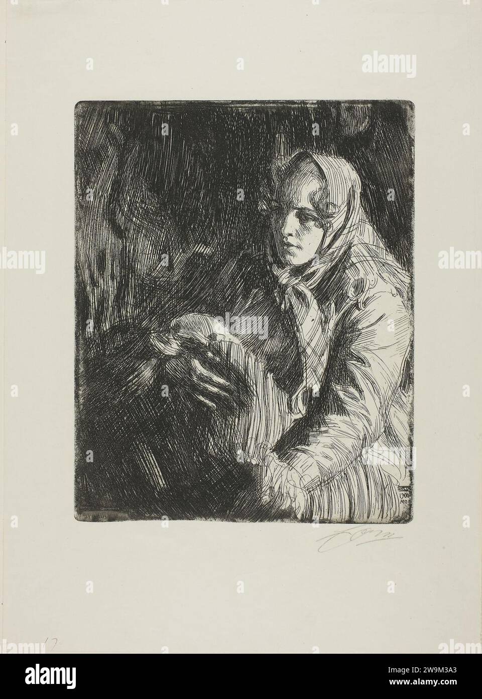 Zorn - Madonna (A Mother), 1927.1917 Stock Photo - Alamy
