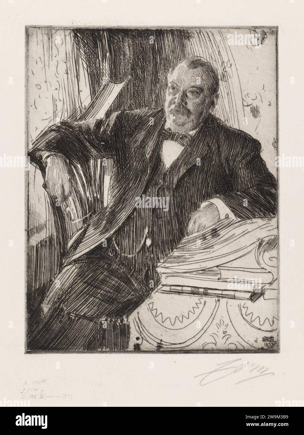 Zorn - Mr Grover Cleveland, NMG 401900 Stock Photo - Alamy