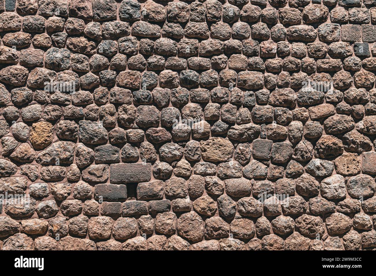 Cusco, Peru, Historical city center, stone wall details, INCA culture ...