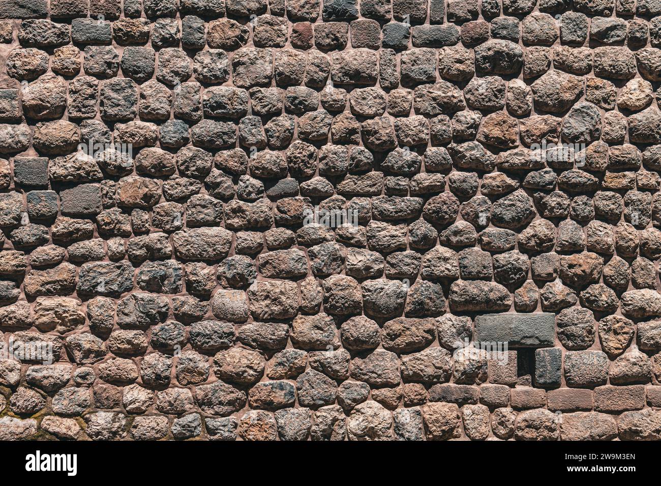 Cusco, Peru, Historical city center, stone wall details, INCA culture ...