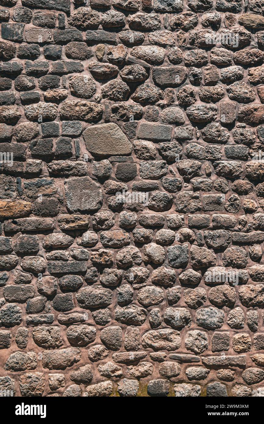 Cusco, Peru, Historical city center, stone wall details, INCA culture ...