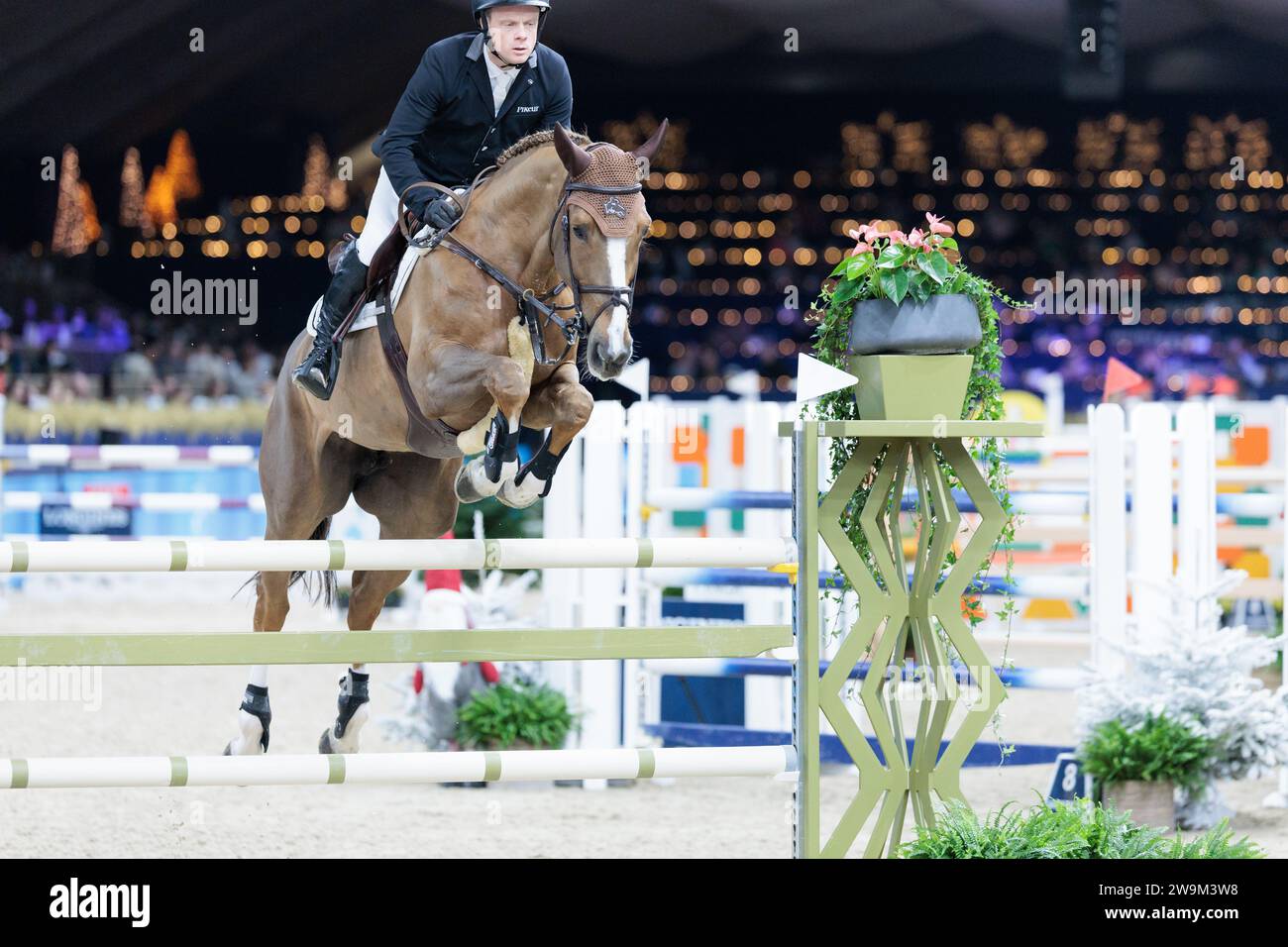 Willem Greve of Netherlands with Pretty Woman van 'T Paradijs during ...