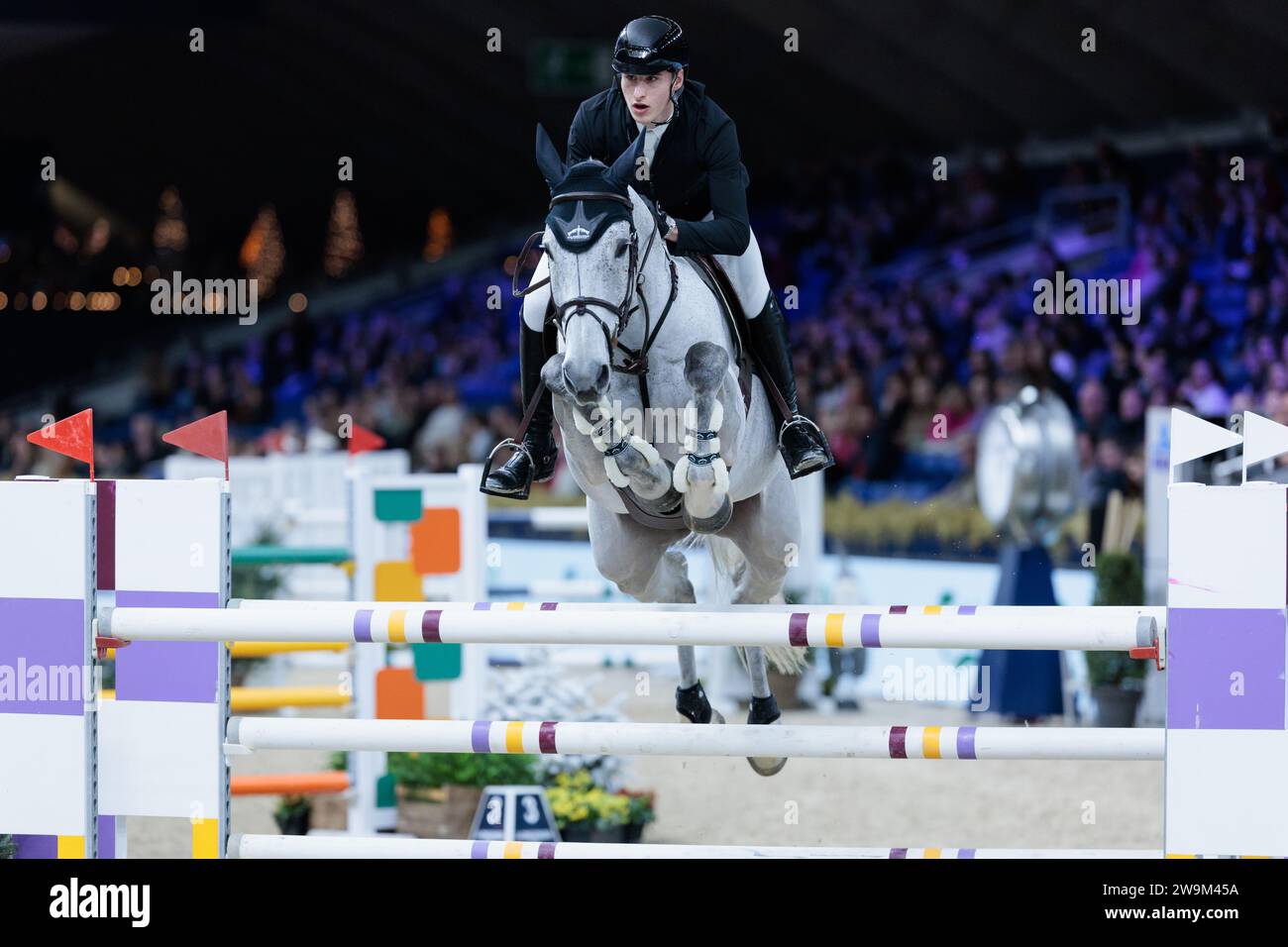 Thibault Philippaerts of Belgium with Jumper d'Oase during the Agora ...